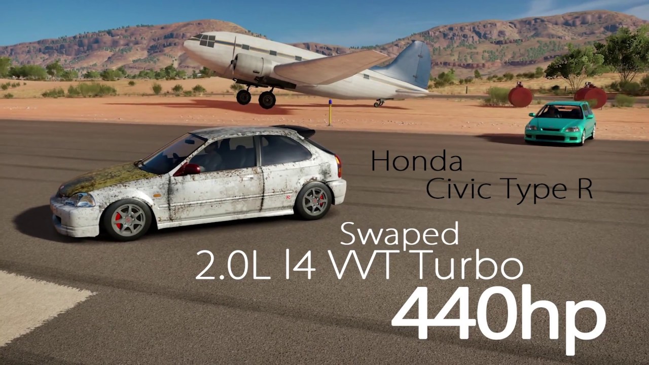 Drag Battle | Honda Civic Type R 2.0 Turbo vs Type R Swaped 2.0L l4 VVT ...