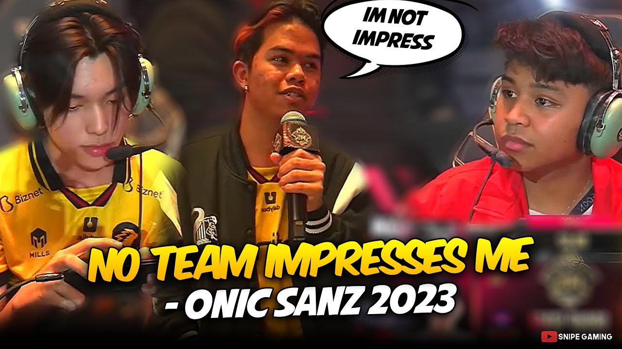 ONIC is NOW #1 in THEIR GROUP . . .NO TEAM IMPRESSES SANZ . . 🤯 - YouTube