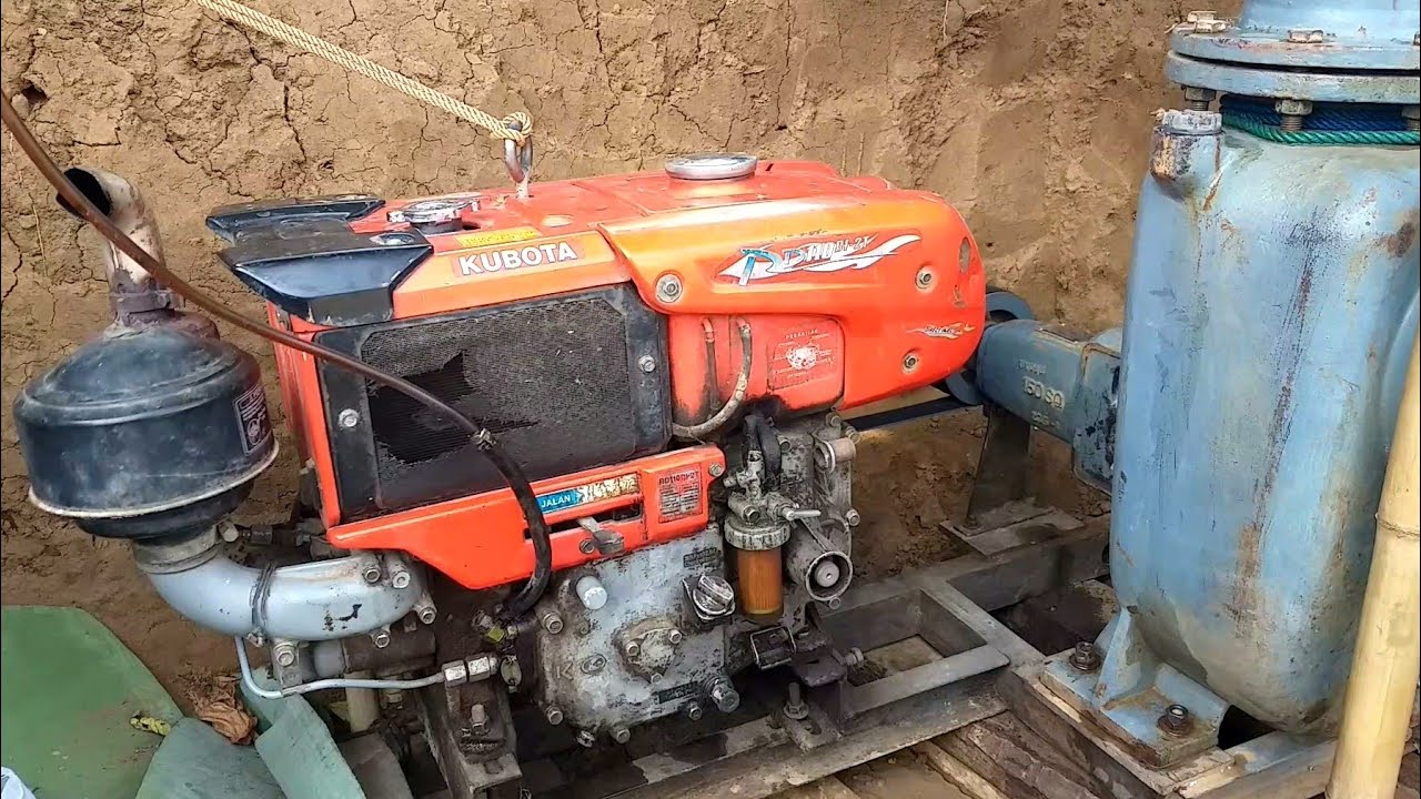 POMPA AIR EBARA 6 INCH MESIN DIESEL KUBOTA 11 HP RD 110 DI 2 T - YouTube