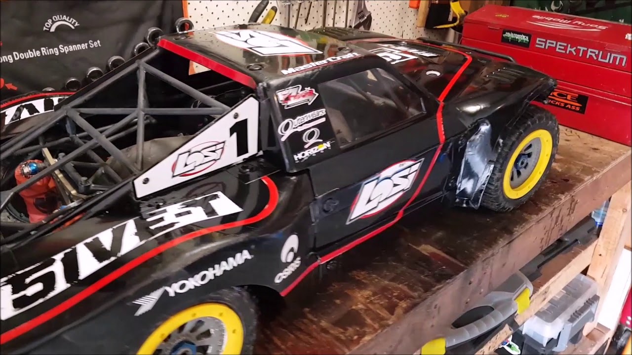 1/5 RC Losi 5T+HPI 5SC - Update/Fuel Tank Breather Upgrade - YouTube
