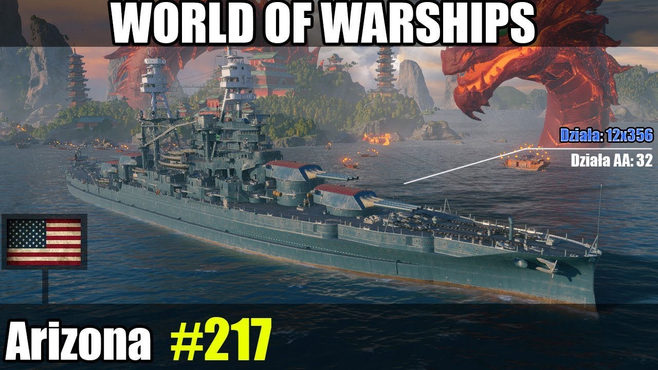 Arizona - World of Warships - Omówienie i gameplay. - YouTube
