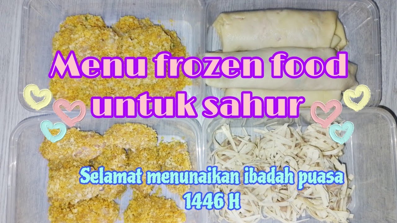 menu frozen food simple untuk sahur - YouTube