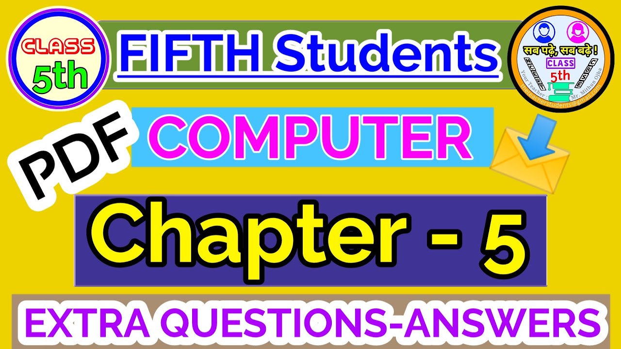 Computer Chapter 5 Class 5th Extra Questions Answers - YouTube