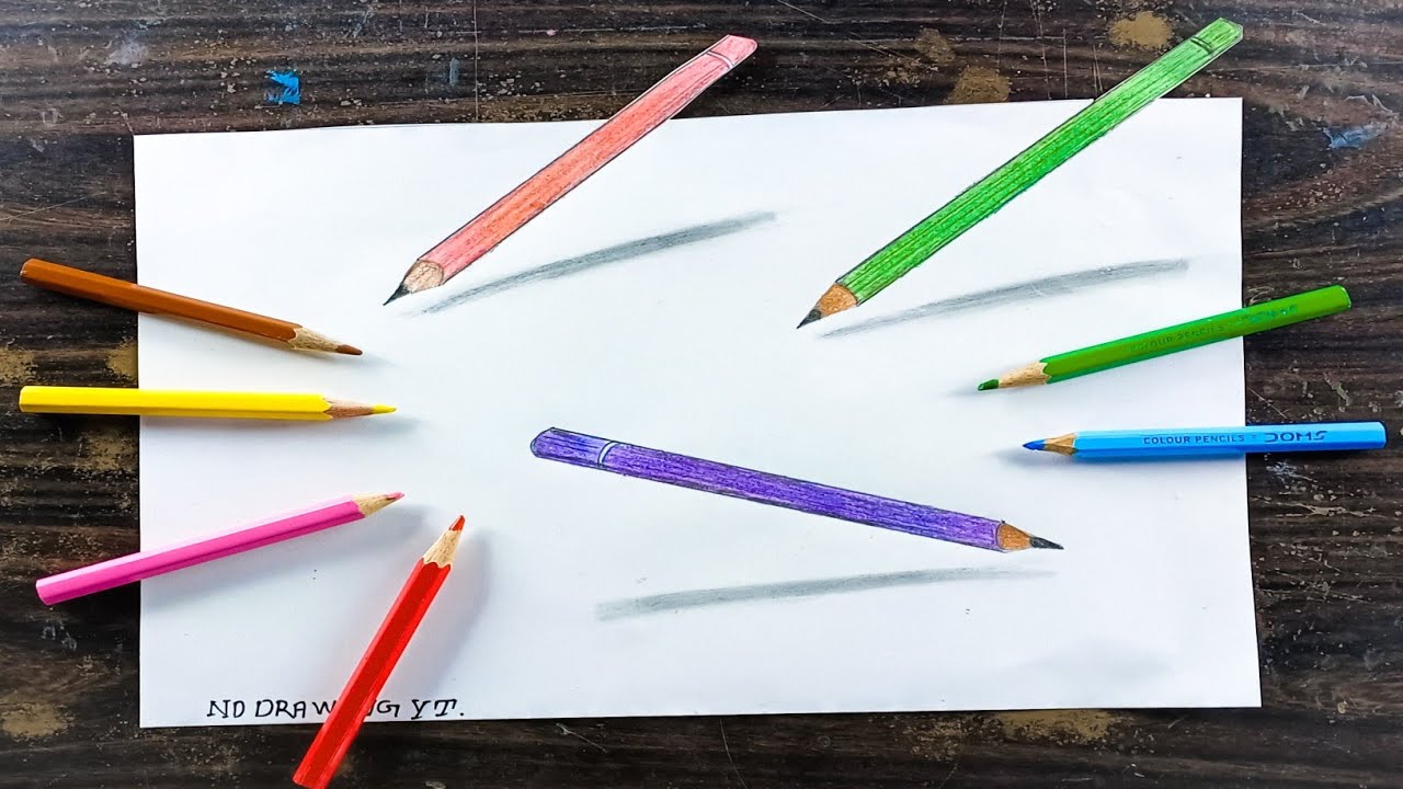 How to easy 3d pencil drawing on paper for beginners step by step ...