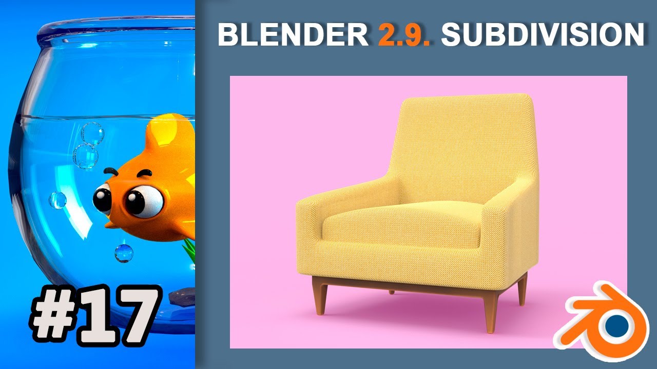 17. Blender 2.91. Subsurface. Cartoon Style. Tutorial. Кресло - YouTube