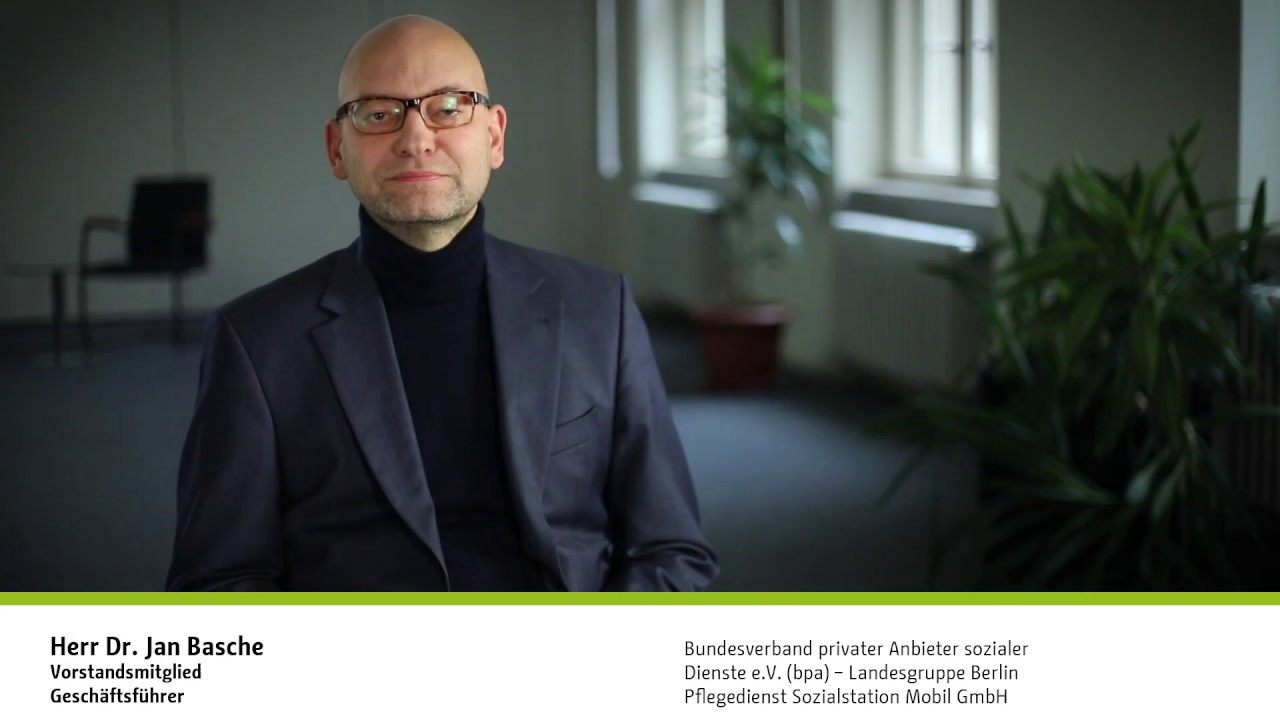 Mitglied des Fachgremiums "Pflege 4.0", Dr. Jan Basche - YouTube