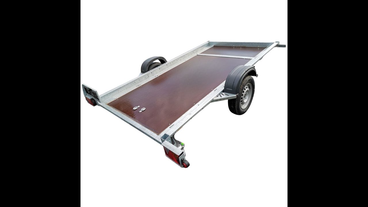 Remorca Repo 750 Kg basculabila Star ATV 300x150cm - YouTube