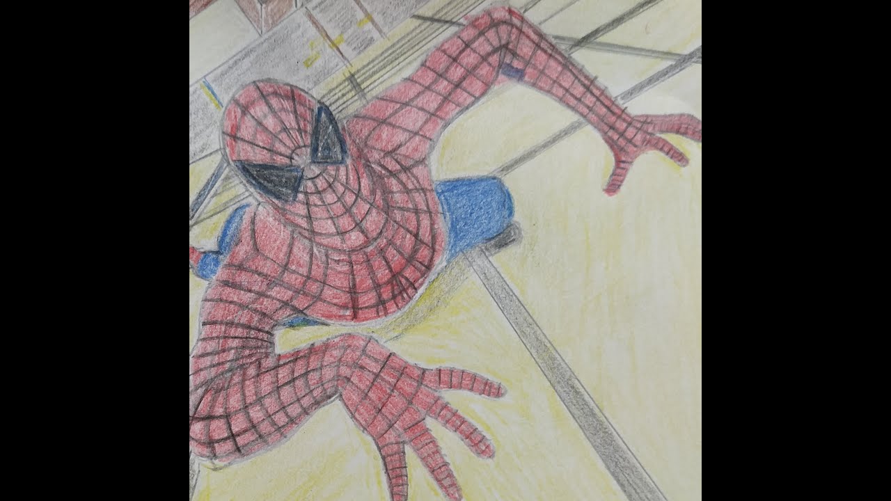 How to Draw Spider Man Claim the Building - YouTube