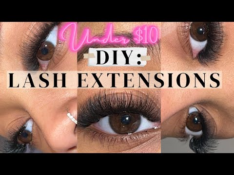 DIY Lash Extensions At Home Wispy Volume Set | Under $10