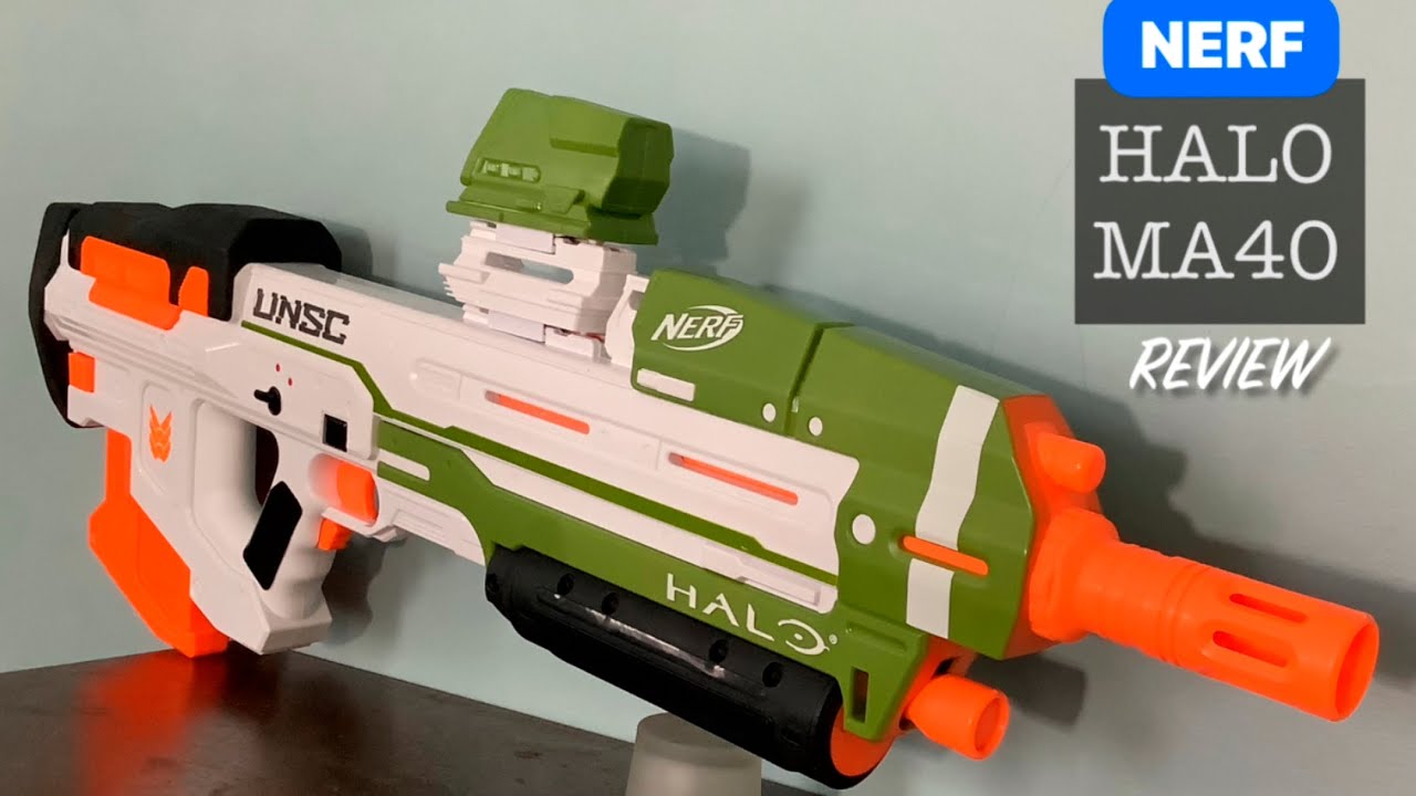 Nerf HALO MA40 - Master Chief - Blaster Review! Well Worth The Wait! # ...