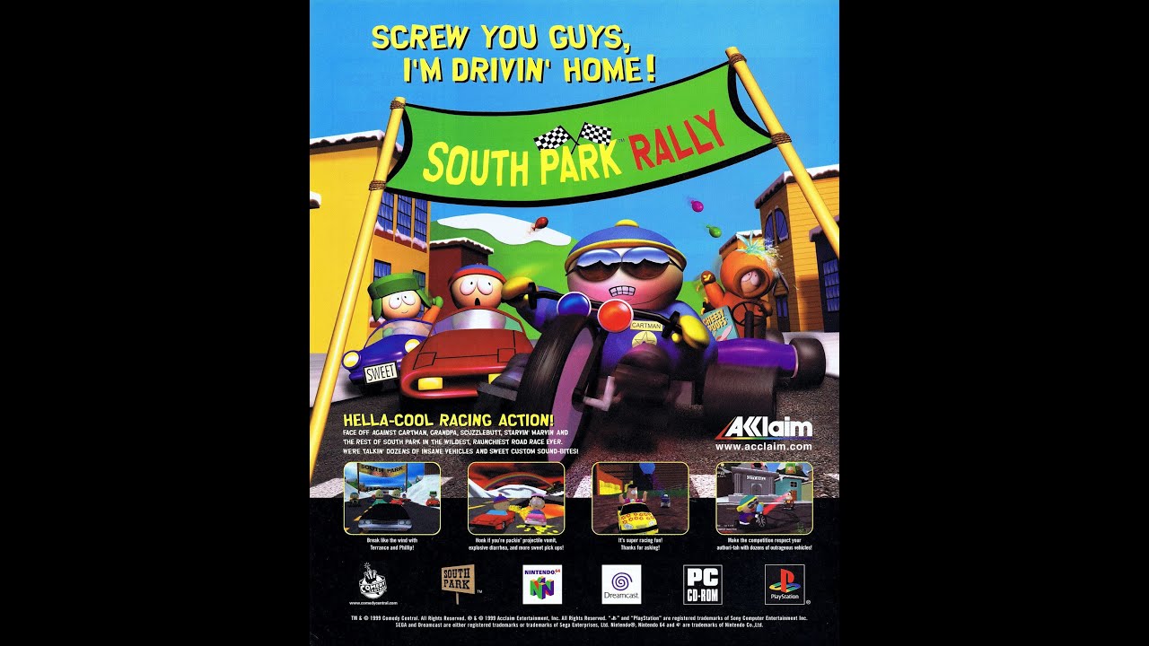 South Park Rally PS1 Longplay - Okay Kart Racing Game - YouTube