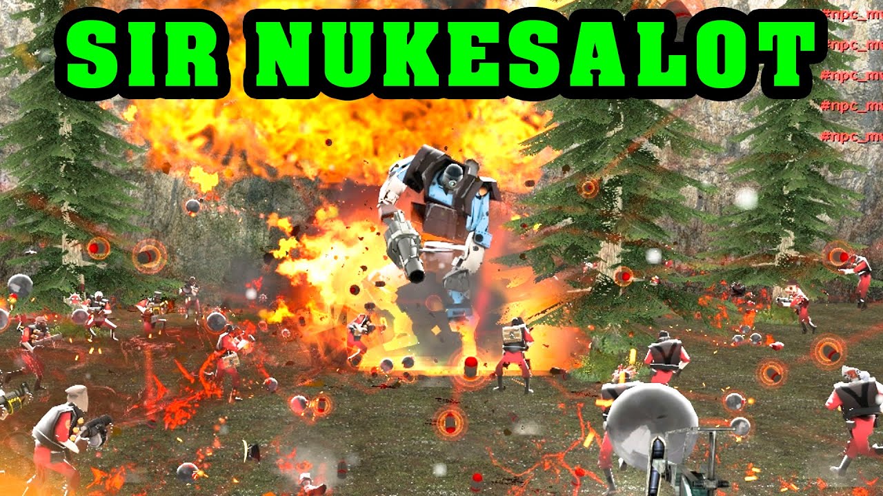 TF2 Demoman BOTS vs Mann vs Machine Sir Nukesalot in Garry’s Mod - YouTube