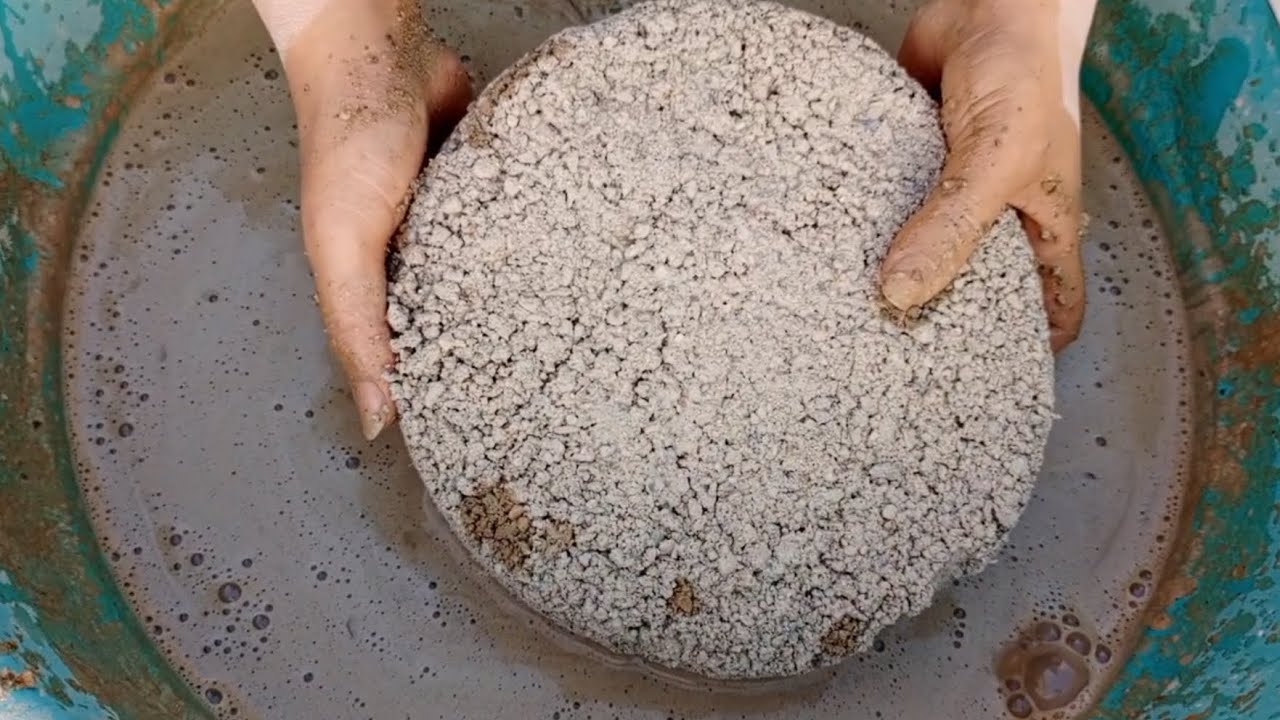 ASMR: New bombastic video dry+water crumbling+dipping+dry+damp texture ...