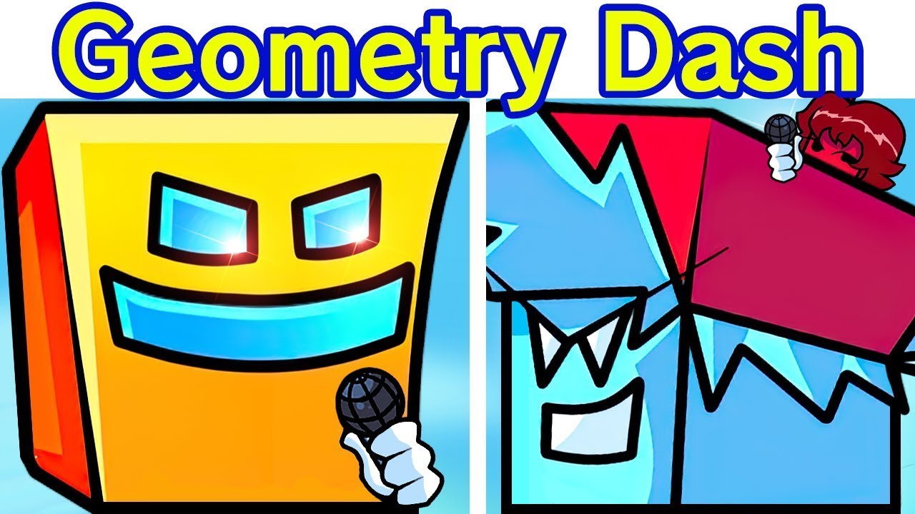 Friday Night Funkin' VS Geometry Dash FULL WEEK + Cutscenes & Ending ...