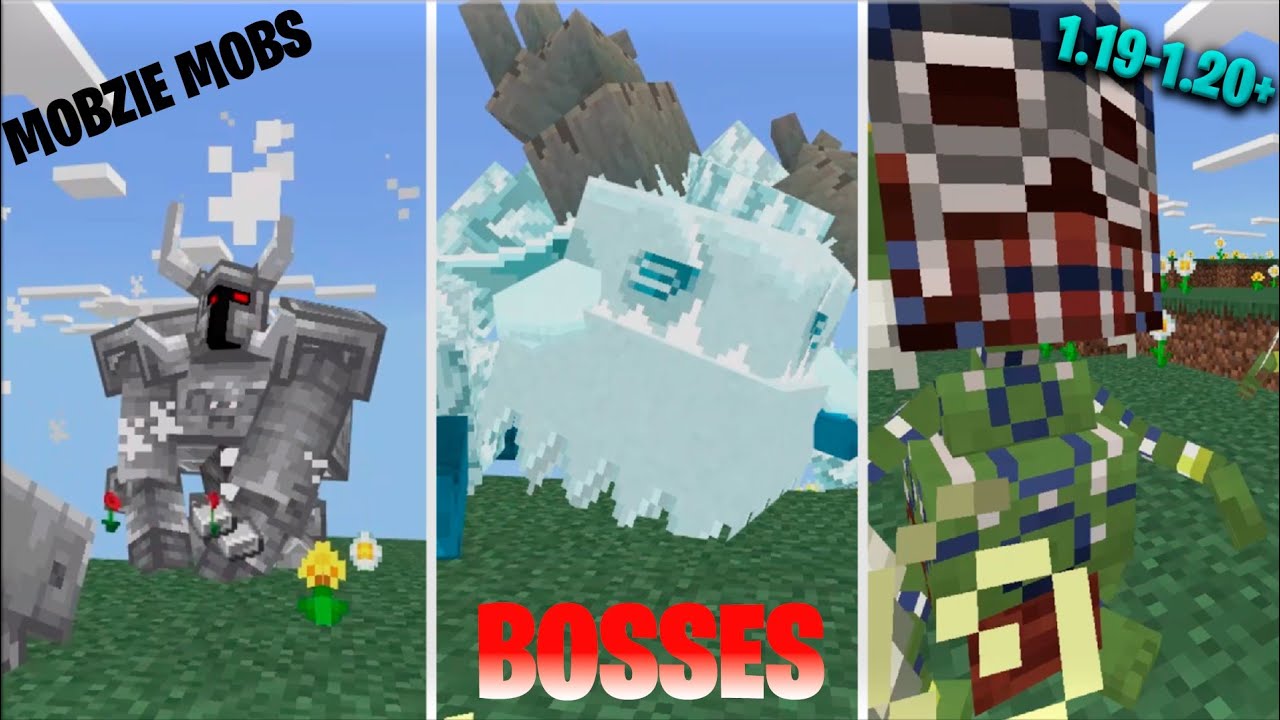 MOBZIE' MOBS PARA TU 🎮MINECRAFT BEDROCK 1.19 Y JAVA🎮 1.19 🥳👍 - YouTube