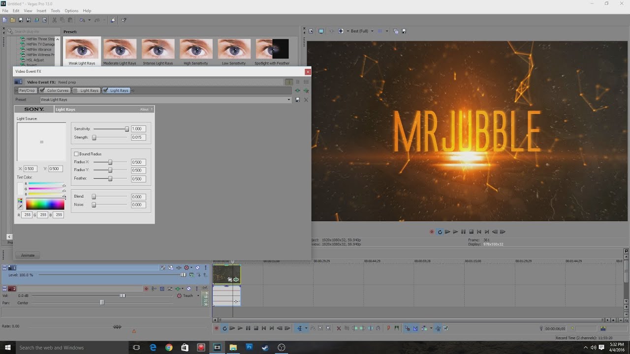 How to Make a the Division Style Intro in Sony Vegas Pro 12-8 - YouTube