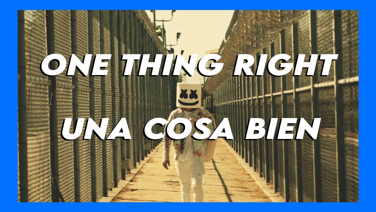 Marshmello & Kane Brown - One Thing Right Sub Español and Lyrics - YouTube