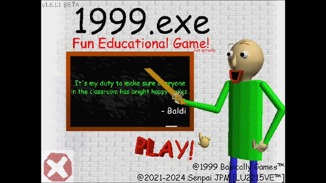 1999.EXE?!? - 1999.exe | Baldi's Basics Mod - YouTube