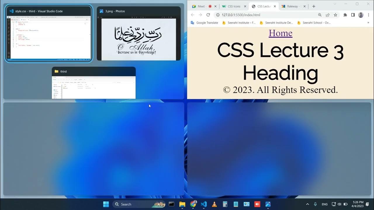 8 - CSS3 Class 3 | Fonts | Icons | Links | Lists | Display | Box Sizing | Muhammad Umair Ahmad ...