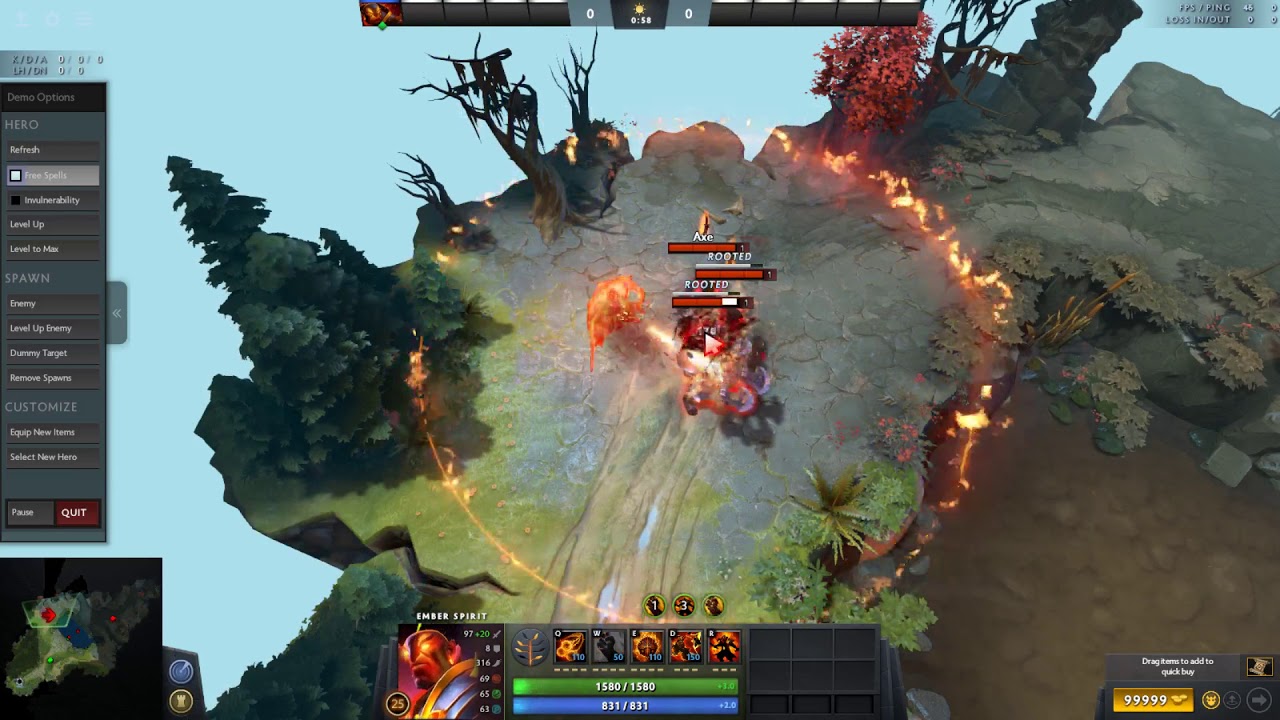 Dota 2 Bug (7.07) Ember Spirit Second Ability - YouTube
