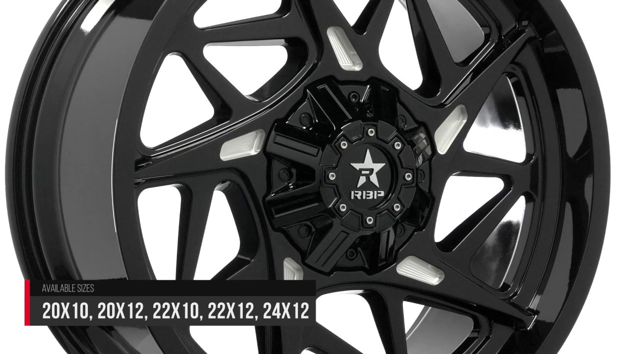 RBP 97R PATRIOT in 22x10 in Black with Machined Accents - YouTube