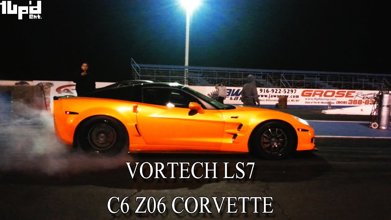 VORTECH LS7 C6 Z06 CORVETTE 10.6 @ 139MPH - YouTube