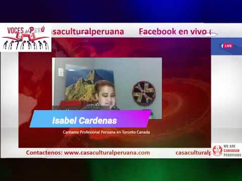 Isabel Cardenas, Cantante Profesional Peruana Casa Cultural Peruana ...