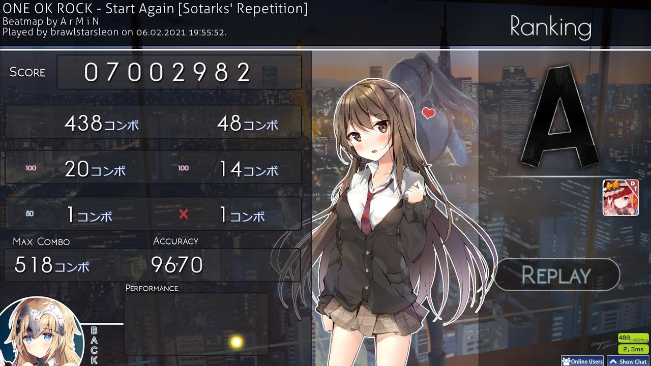 osu! ONE OK ROCK - Start Again [Sotarks' Repetition] +DT 96.70% - YouTube