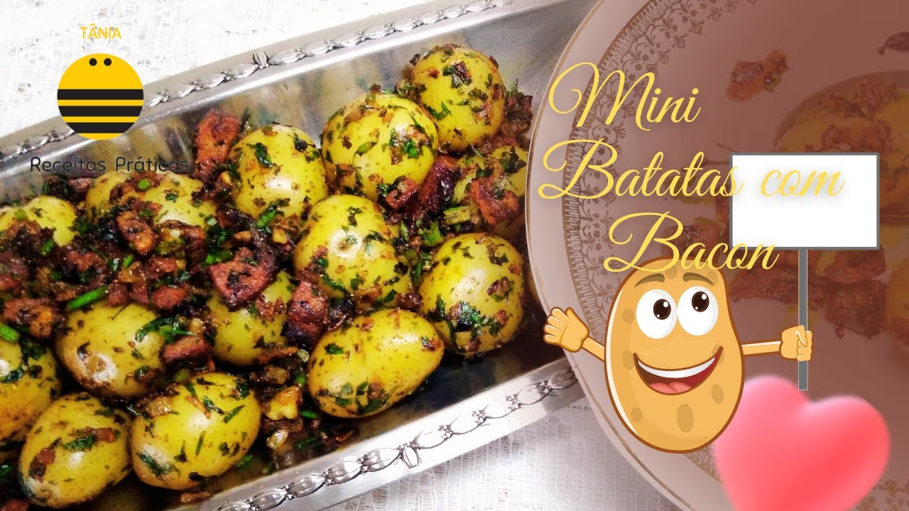 Mini Batatas com Bacon!! Uma receita fácil e mega saborosa! 🇧🇷 - YouTube