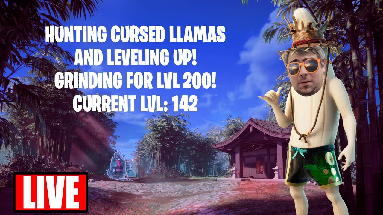 HUNTING CURSED LLAMAS WITH 58 LEVELS TO GO TO 200! - Fortnite - YouTube