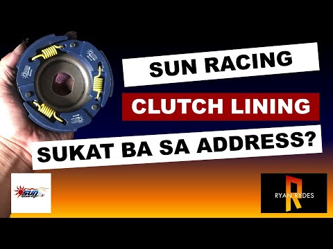 SUN RACING CLUTCH LINING REPLACEMENT TUTORIAL | SUZUKI ADDRESS | NO ...