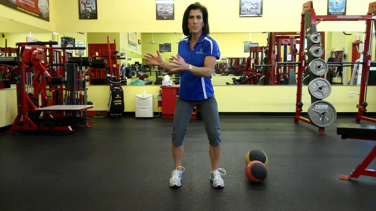 Medicine ball torso turns - YouTube