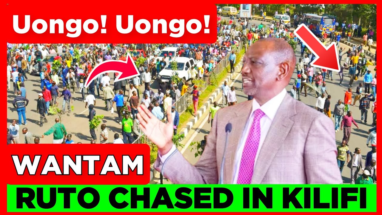 Uongo! Uongo! WANTAM! Ruto Chased & Heckled again in Kilifi County ...