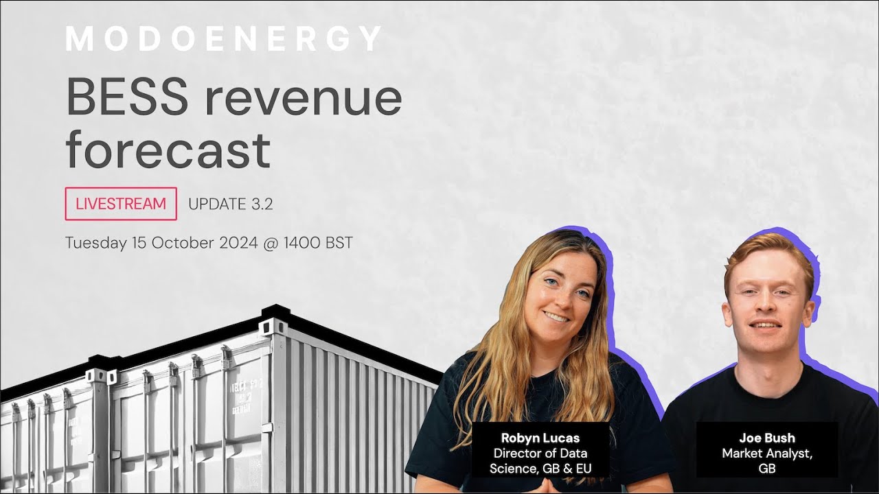 GB BESS Revenue Forecast Livestream - with Robyn & Joe - YouTube