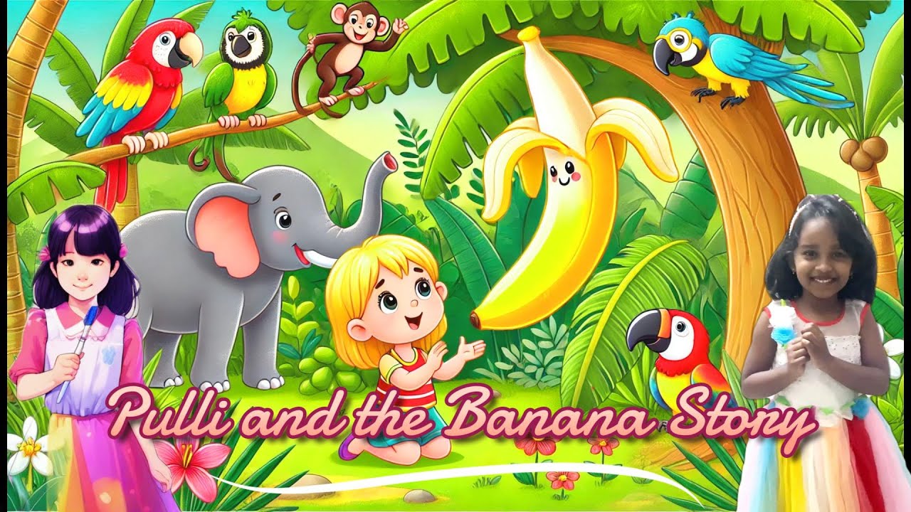 Pulli and the Banana Story #story #kidstime #stories - YouTube