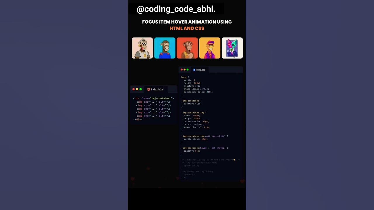 Hover Effect Using Css Grid Areas And Html5 Semantic Elements🚀htmlcss Html5css3 Csstips 