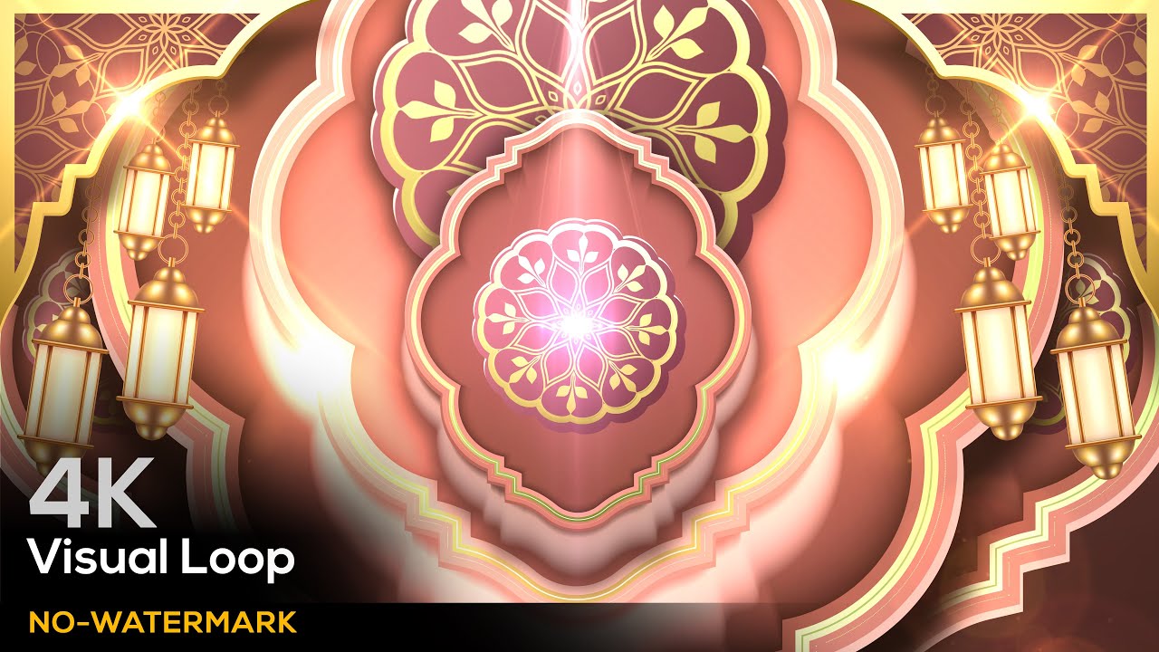 4K VISUAL LOOP ANIMATION (VJ LOOP) - ISLAMIC PART 6 - YouTube