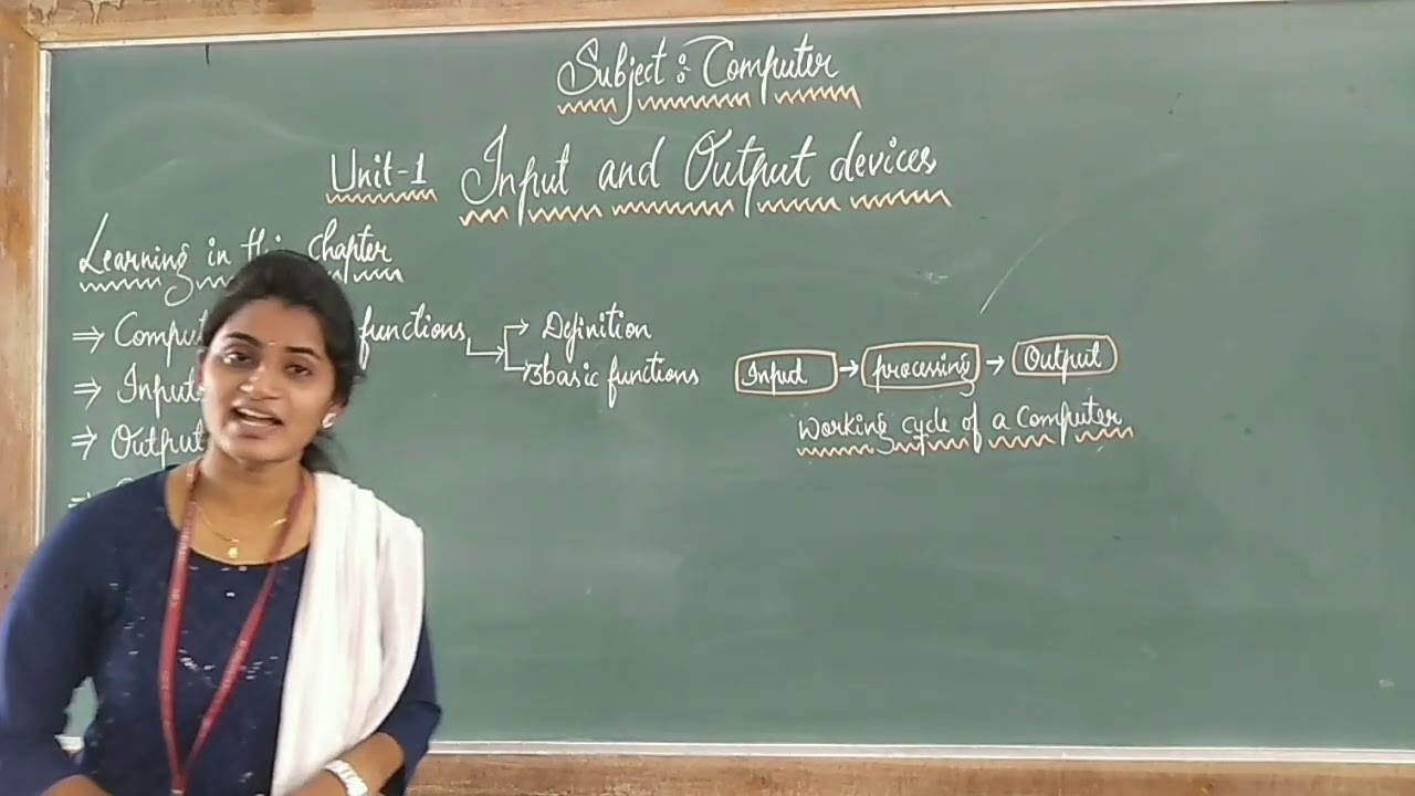Class-4 Subject-Computer Unit-1 Input and Output devices (part-1) - YouTube