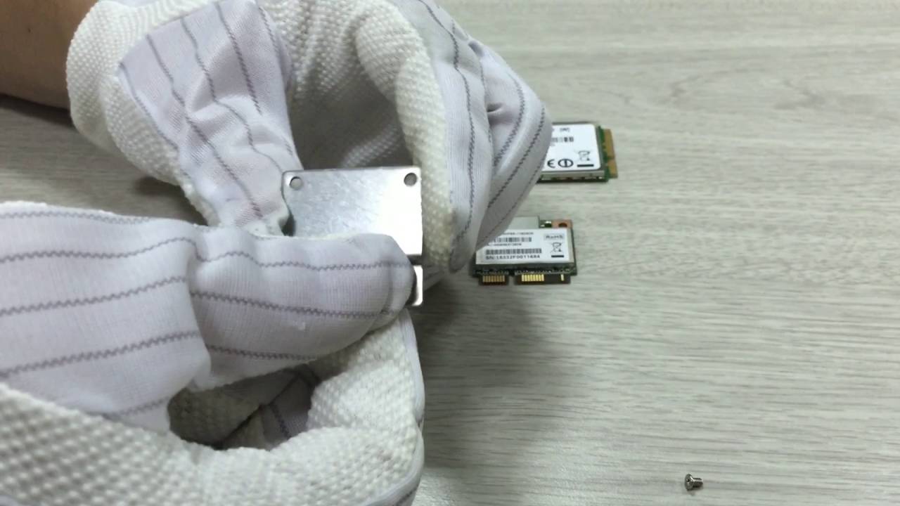 SparkLAN how to install an extender to a half Mini PCIe card - YouTube