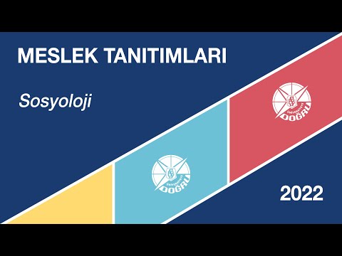 Meslek Tanıtımları 2022 - Sosyoloji