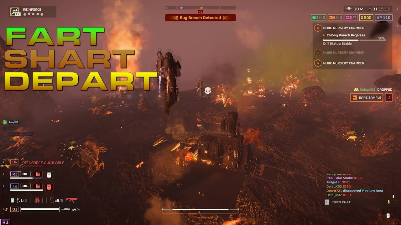 My Turn To Fart, Shart and Depart | Helldivers 2 - YouTube