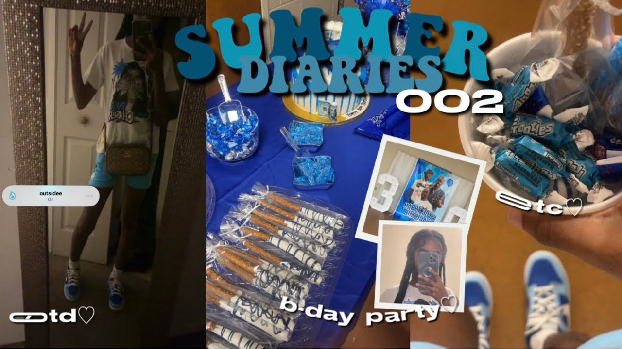 SUMMER DIARIES 002 || b-day party, ootd, etc 🌸🌴🫧📸 - YouTube