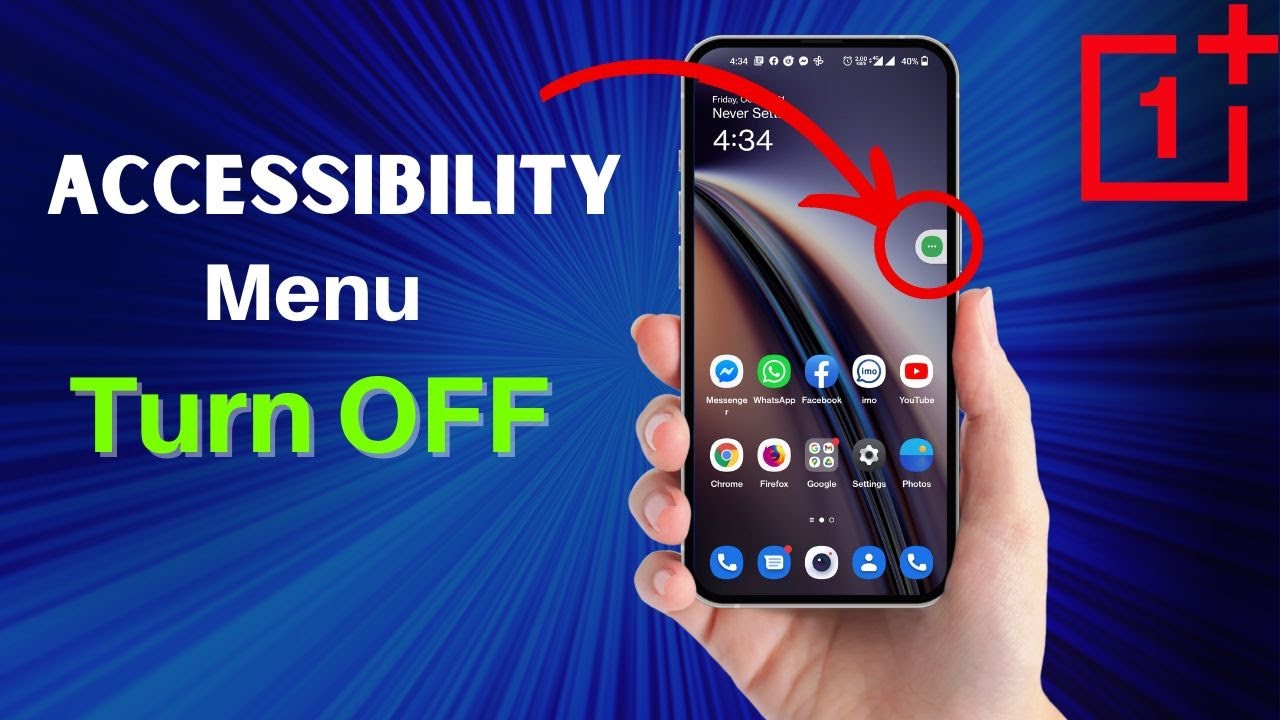 OnePlus Accessibility Menu Turn Off Settings || How to Disable ...