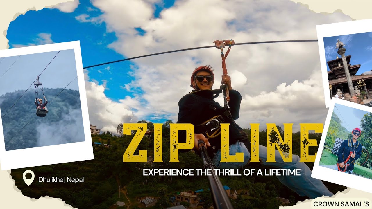 Flying Over Nepal's Longest Zipline at Dhulikhel! - YouTube