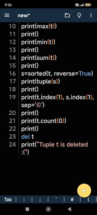All Tuple Functions Python Youtube