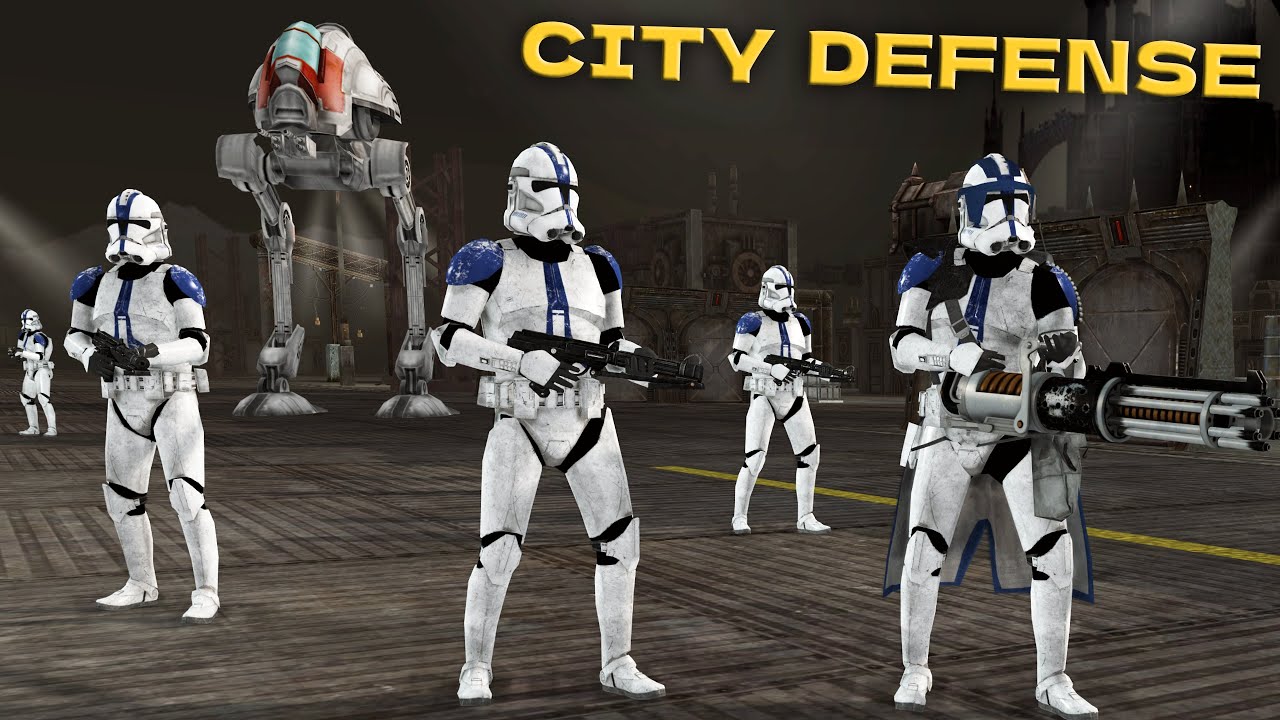 STAR WARS CINEMATIC BATTLE - 200 Clone Troopers vs 2000 Battle Droids ...