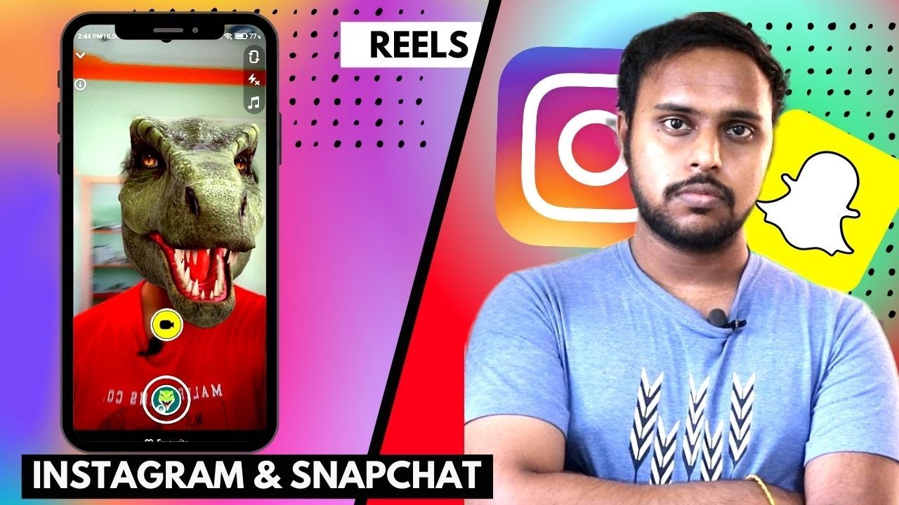 How to get Dinosaur face filter on Instagram or Snapchat | New ...