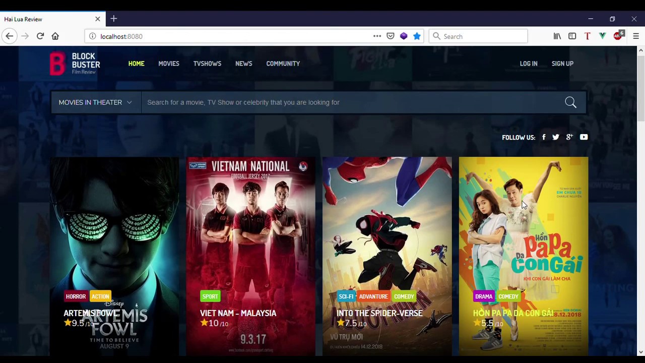 Project demo - VueJs + Firebase : Film Review, Movie Database And Book ...