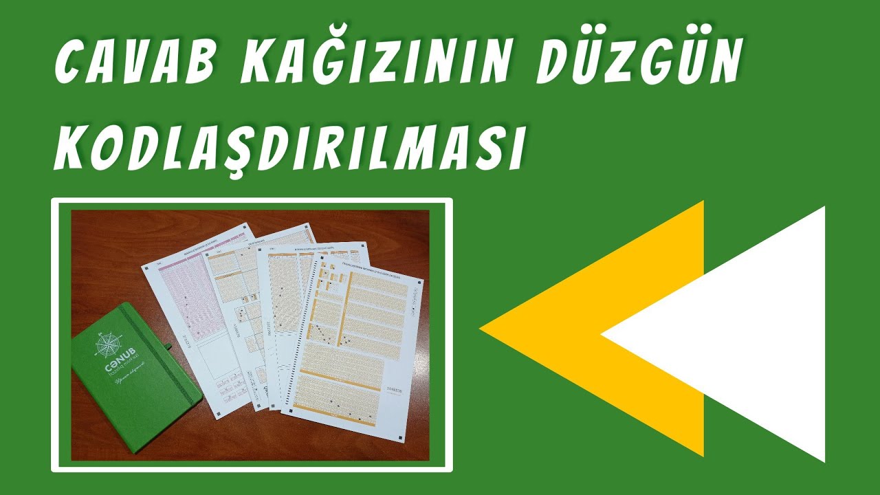 Cavab kağızının düzgün kodlaşdırılma qaydaları. Cavab kağızını necə ...