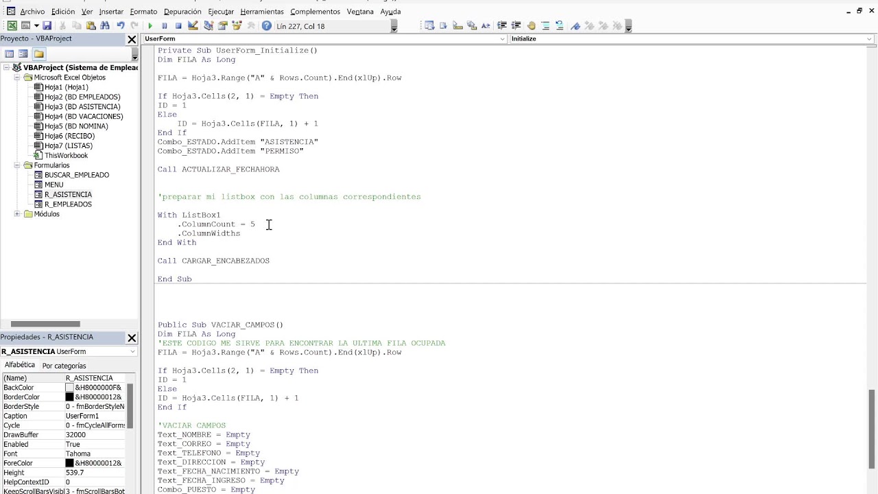 Como crear un Sistema de Empleados, Vacaciones y Nominas | Parte 9 - YouTube